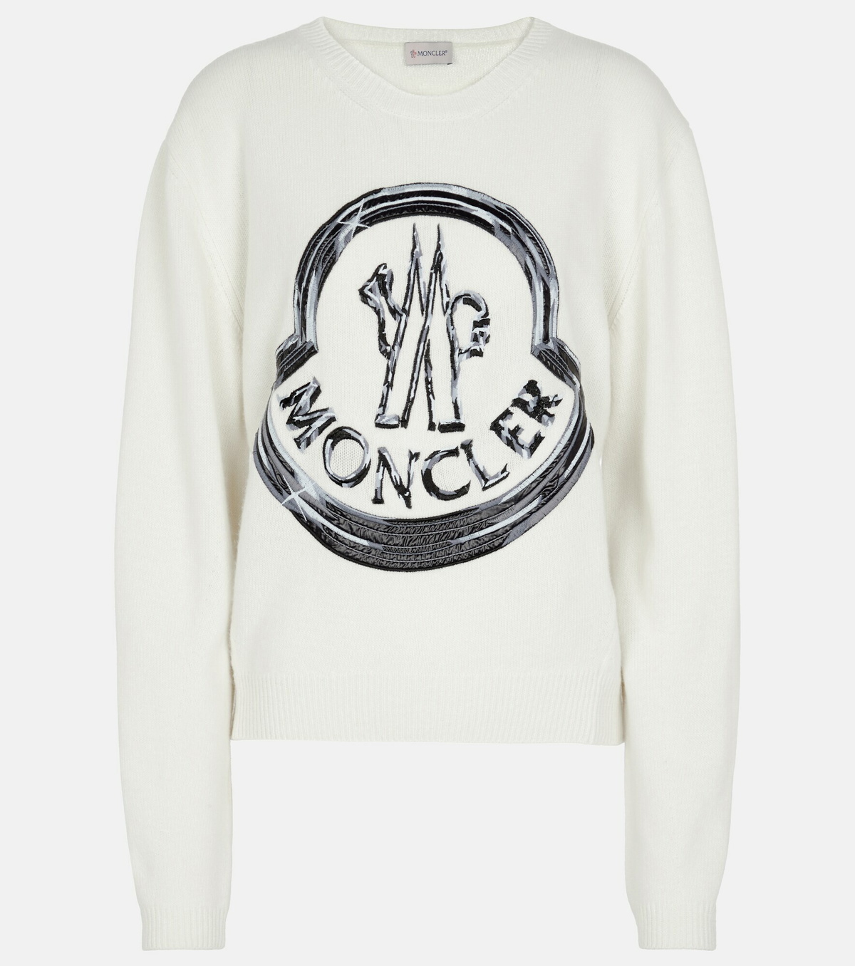 Moncler - Logo wool and cashmere sweater Moncler