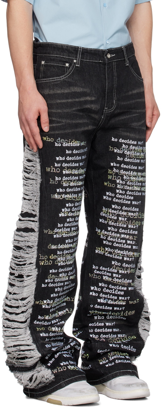 Who Decides War Black Scripture Jeans WHO DECIDES WAR by Ev Bravado