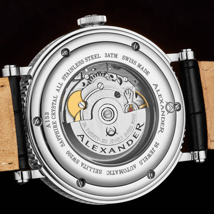 Alexander Alexander 2 Automatic Silver Dial Mens Watch A153-01 ...