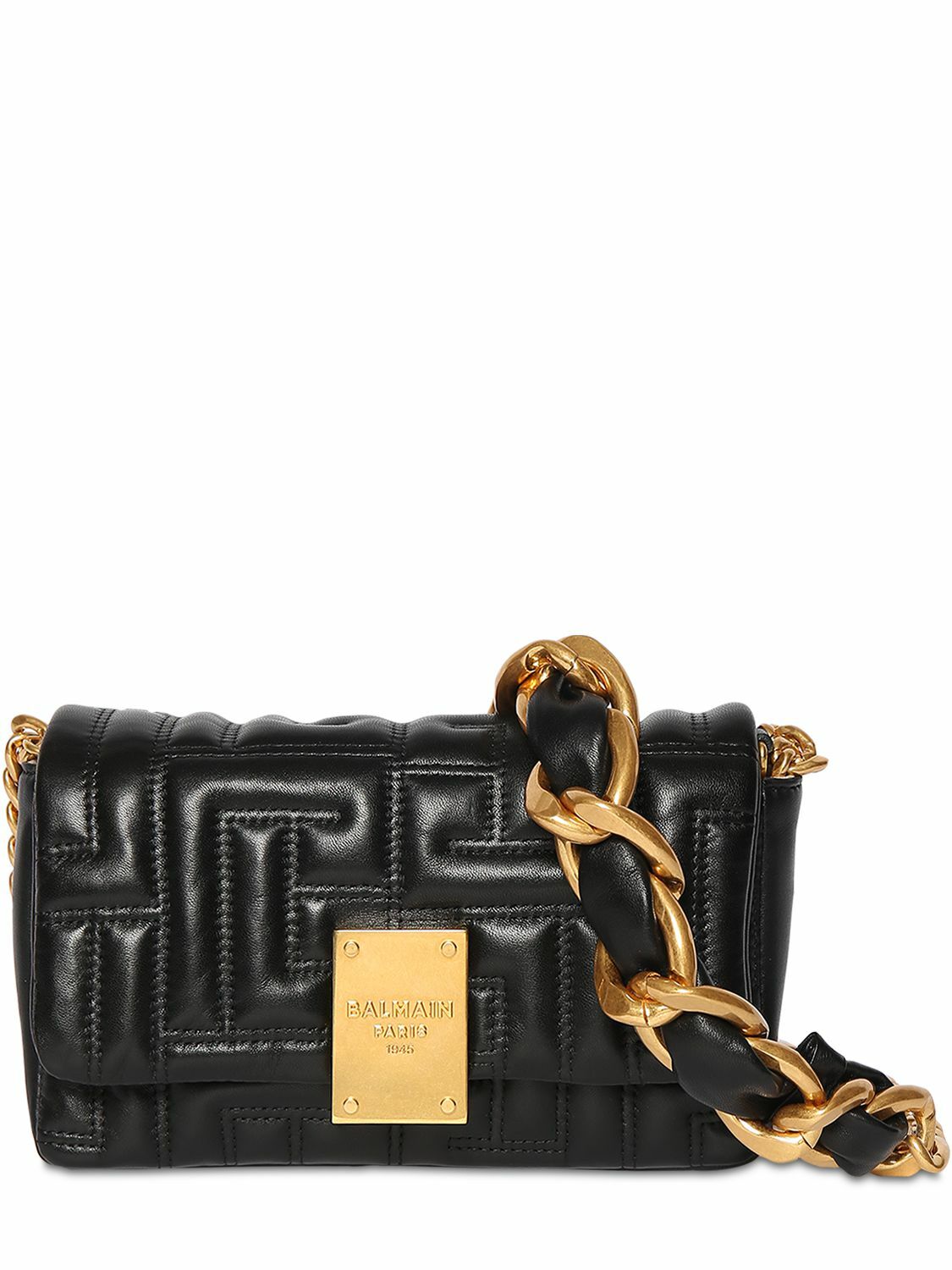 BALMAIN Mini 1945 Quilted Leather Bag Balmain