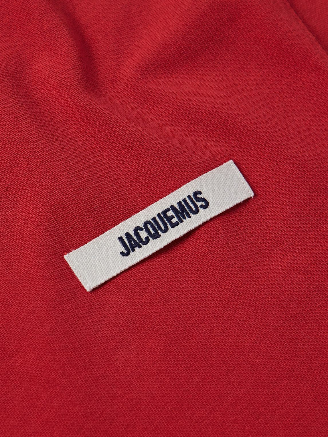 Jacquemus - Logo-Appliquéd Cotton-Jersey T-Shirt - Red Jacquemus