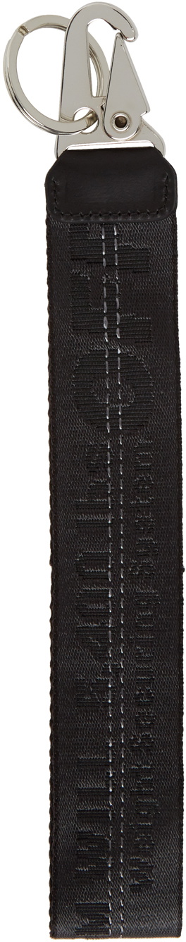 Off-White Black Classic Industrial Keychain Off-White