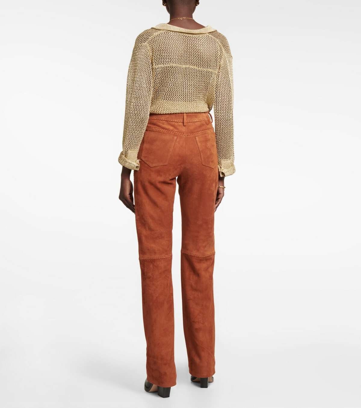 Dodo Bar Or Neil straight-leg suede pants Dodo Bar Or