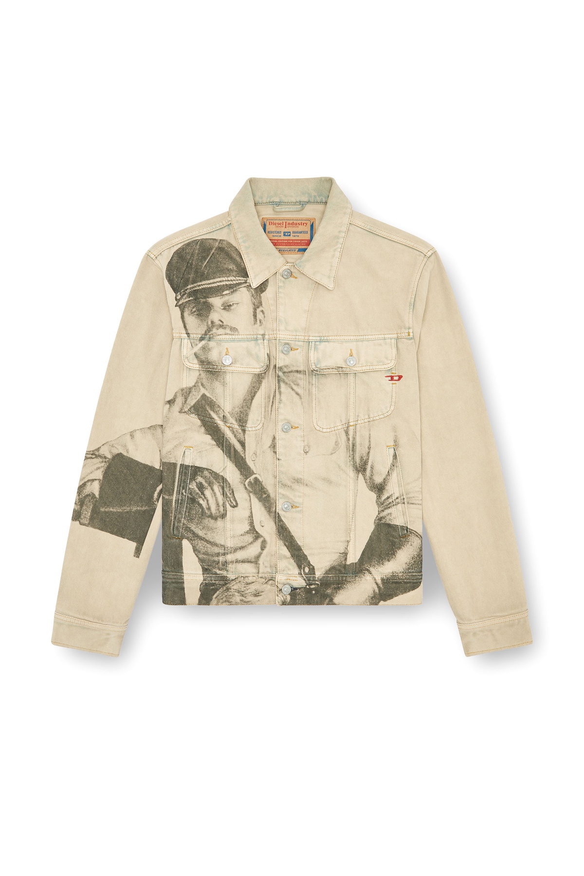 Diesel Trucker jacket with digital print - Denim Jackets - Unisex ...