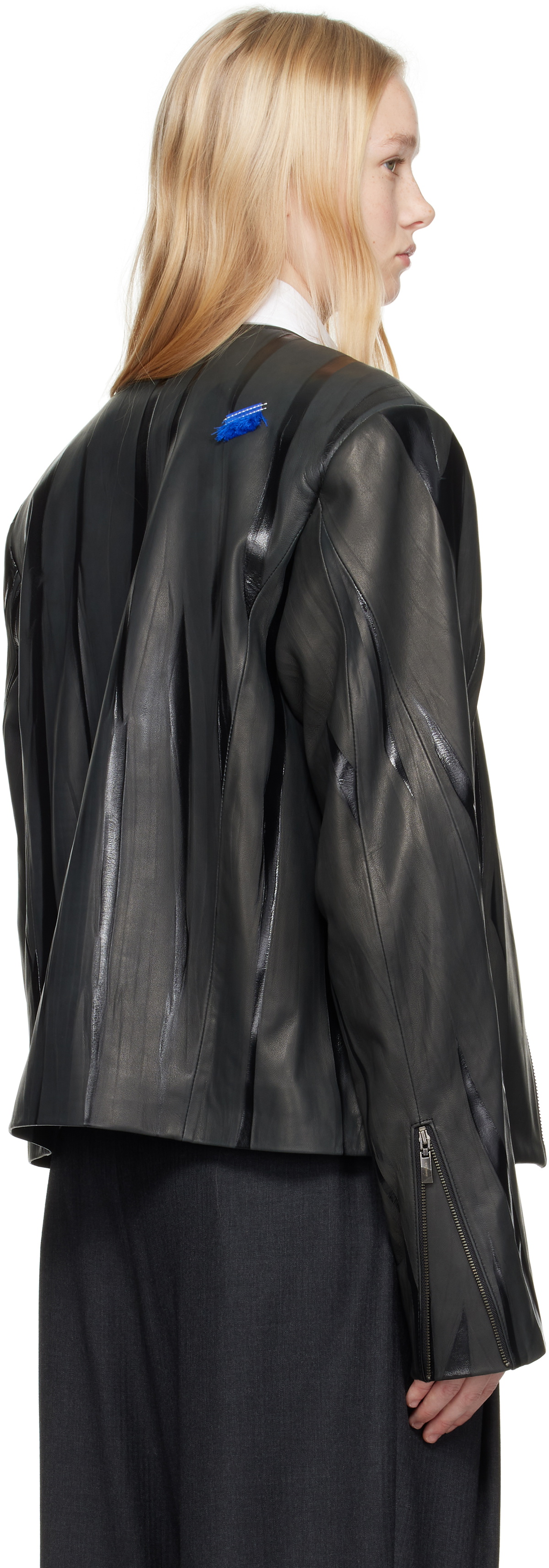 ADER error Black Product. 14 Leather Jacket ADER error