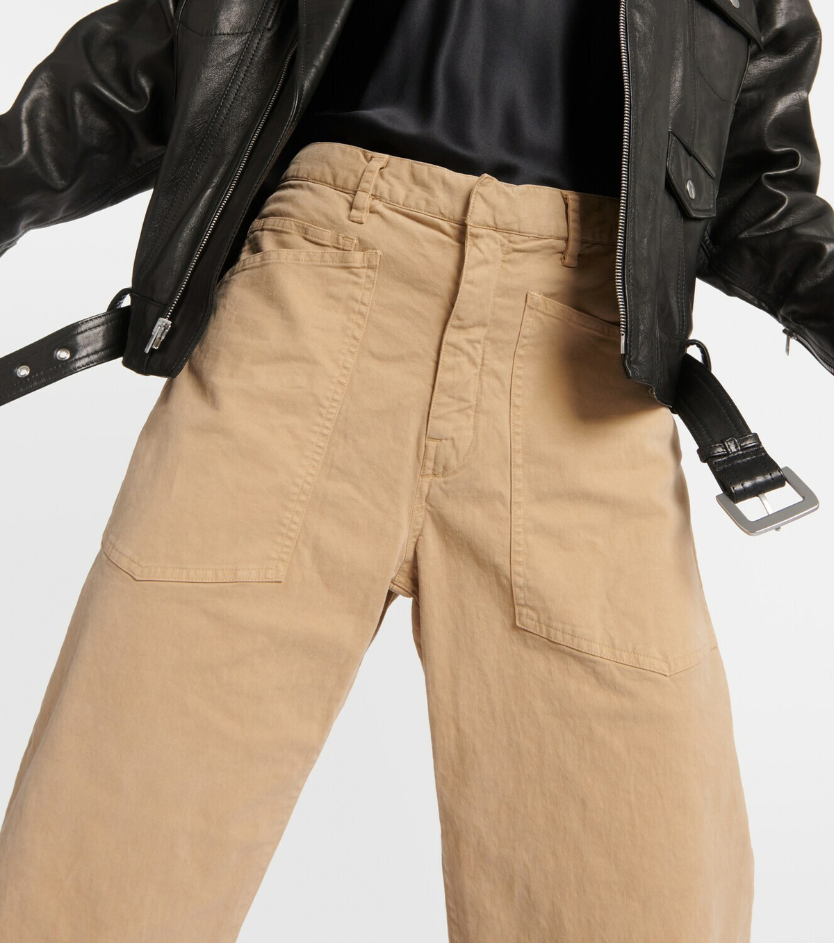 Nili Lotan Shon high-rise twill pants Nili Lotan