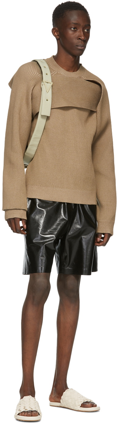 Bottega Veneta Tan 'The Body' Pouch Bag Bottega Veneta