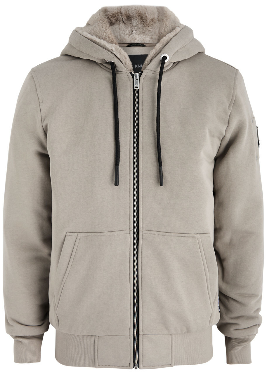 Moose Knuckles Bunny Hooded Cotton-blend Sweatshirt Light Grey Moose ...