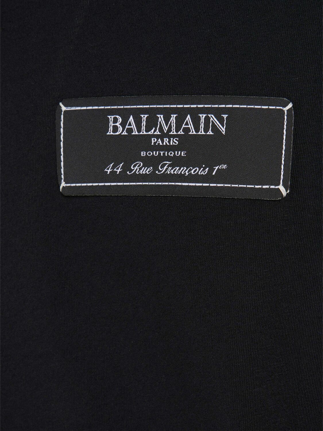 BALMAIN - Pierre Balmain Label Cotton T-shirt Balmain