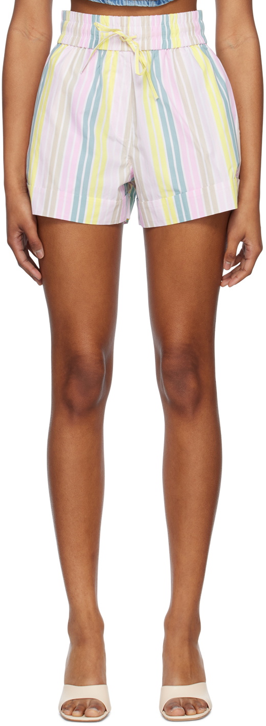 GANNI Multicolor Three-Pocket Shorts GANNI