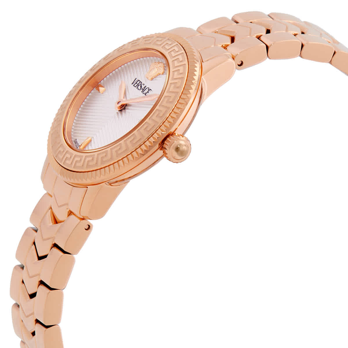 Versace V-Icon Quartz White Dial Ladies Watch VEUCA0724 Versace