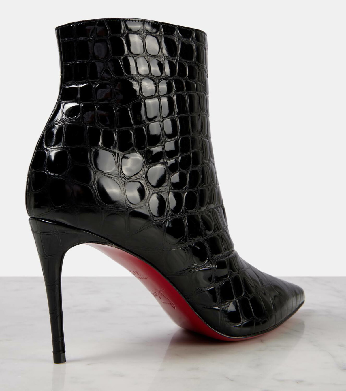 Christian Louboutin So Kate 85 croc-effect ankle boots Christian Louboutin