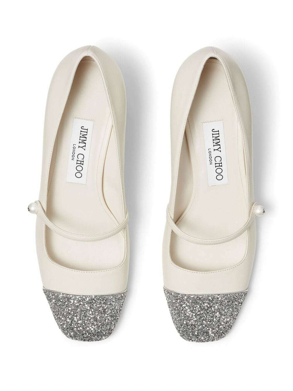 JIMMY CHOO - Elisa 45 Glittered Leather Pumps Jimmy Choo