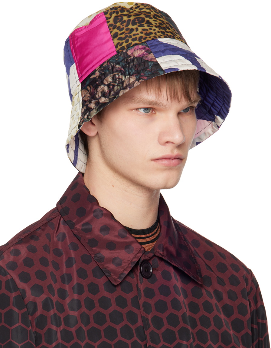 Dries Van Noten Multicolor Patchwork Bucket Hat Dries Van Noten