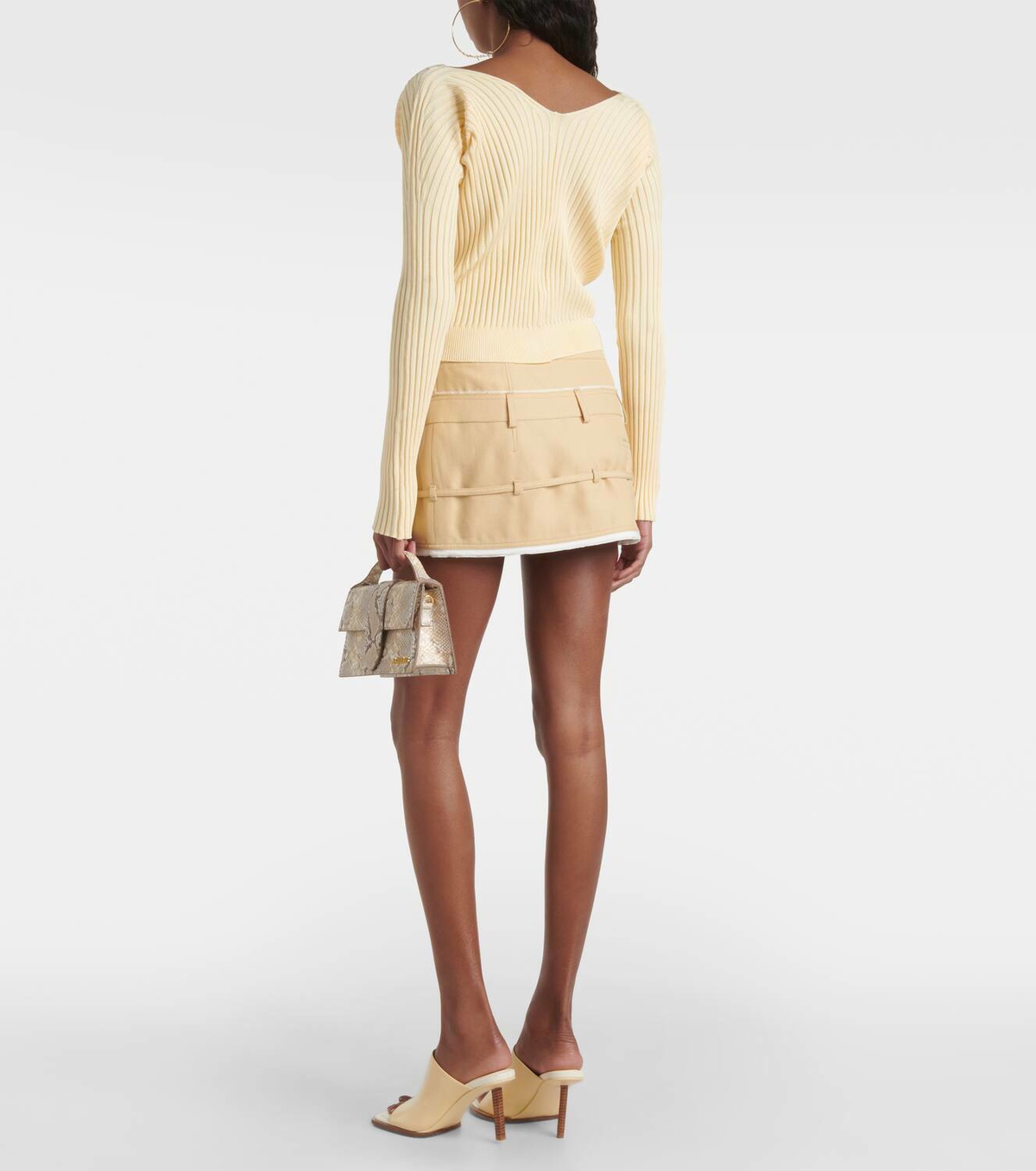 Jacquemus La Maille Pralù Longue ribbed-knit cardigan Jacquemus