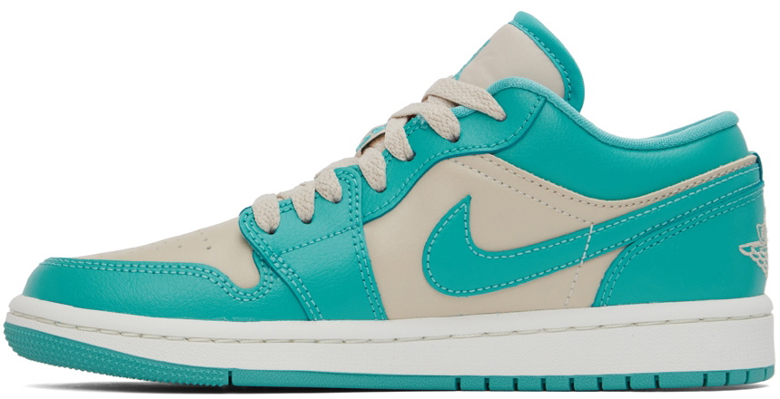 Nike Jordan Blue & Beige Air Jordan 1 Low Sneakers Nike Jordan Brand