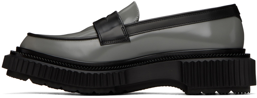 Adieu Black & Gray Type 182 Loafers Adieu