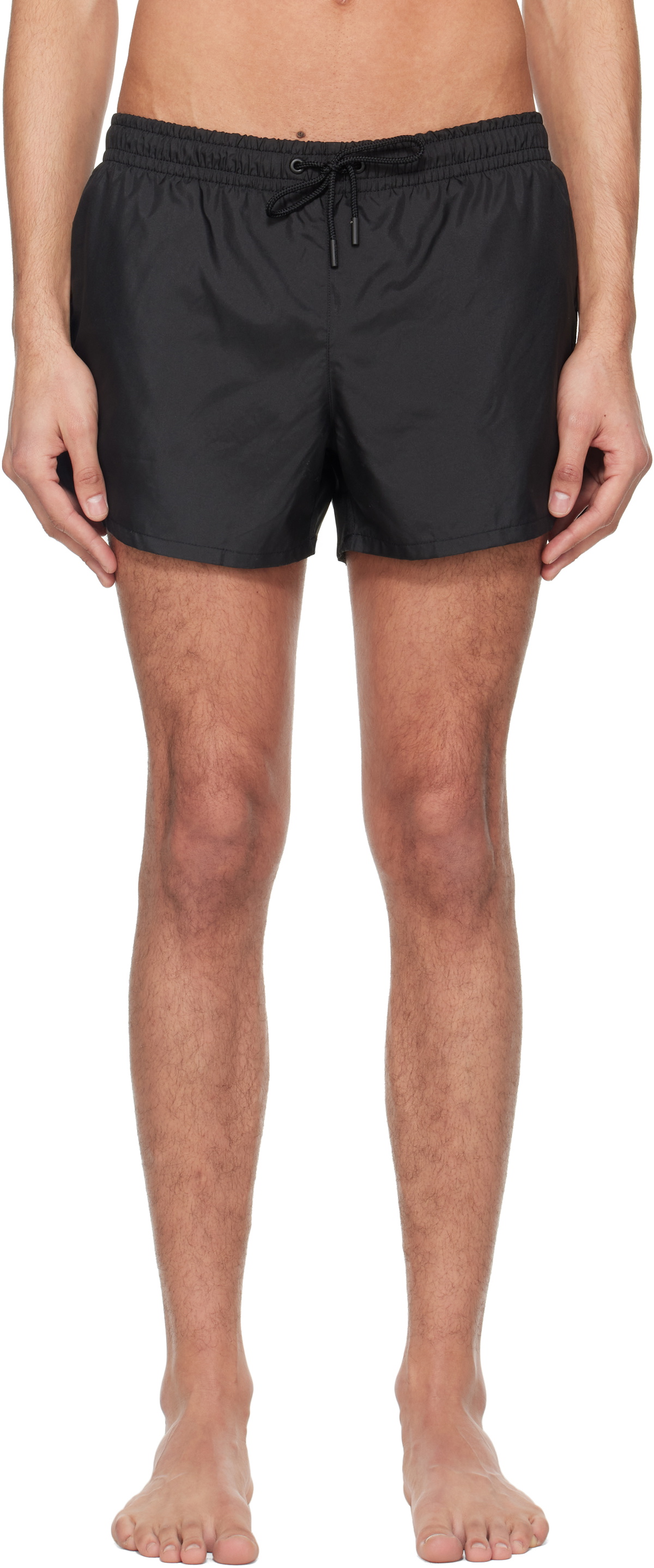 COMMAS Black Short Length Swim Shorts Commas