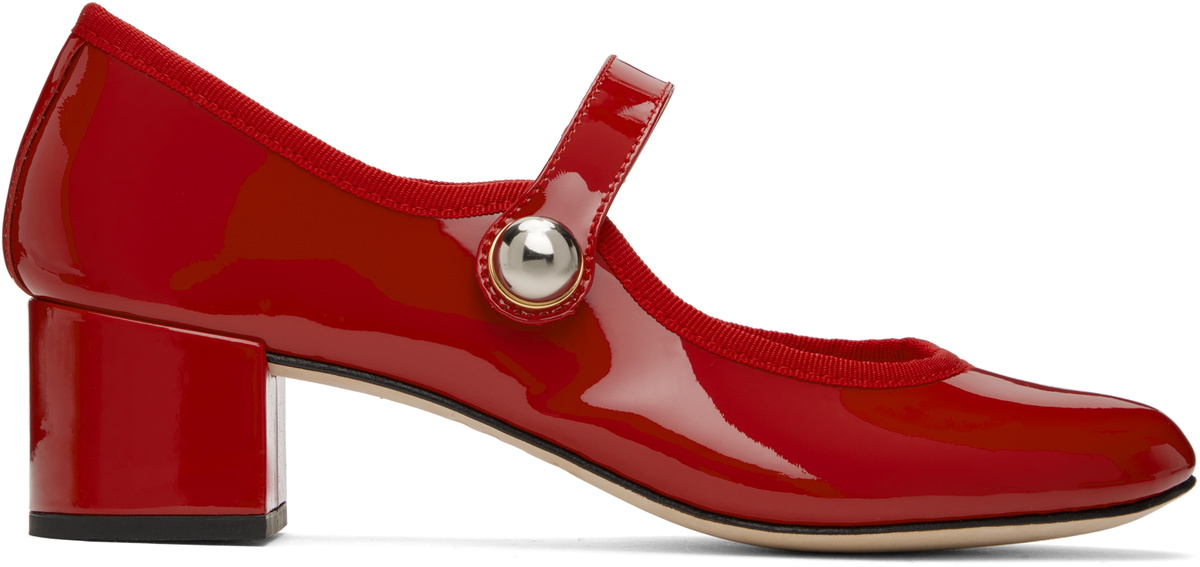 Repetto Red Fabienne Heels Repetto