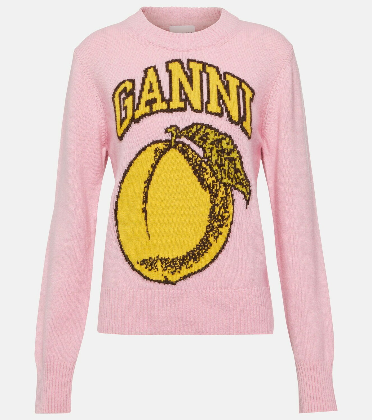 Ganni Intarsia wool-blend sweater GANNI