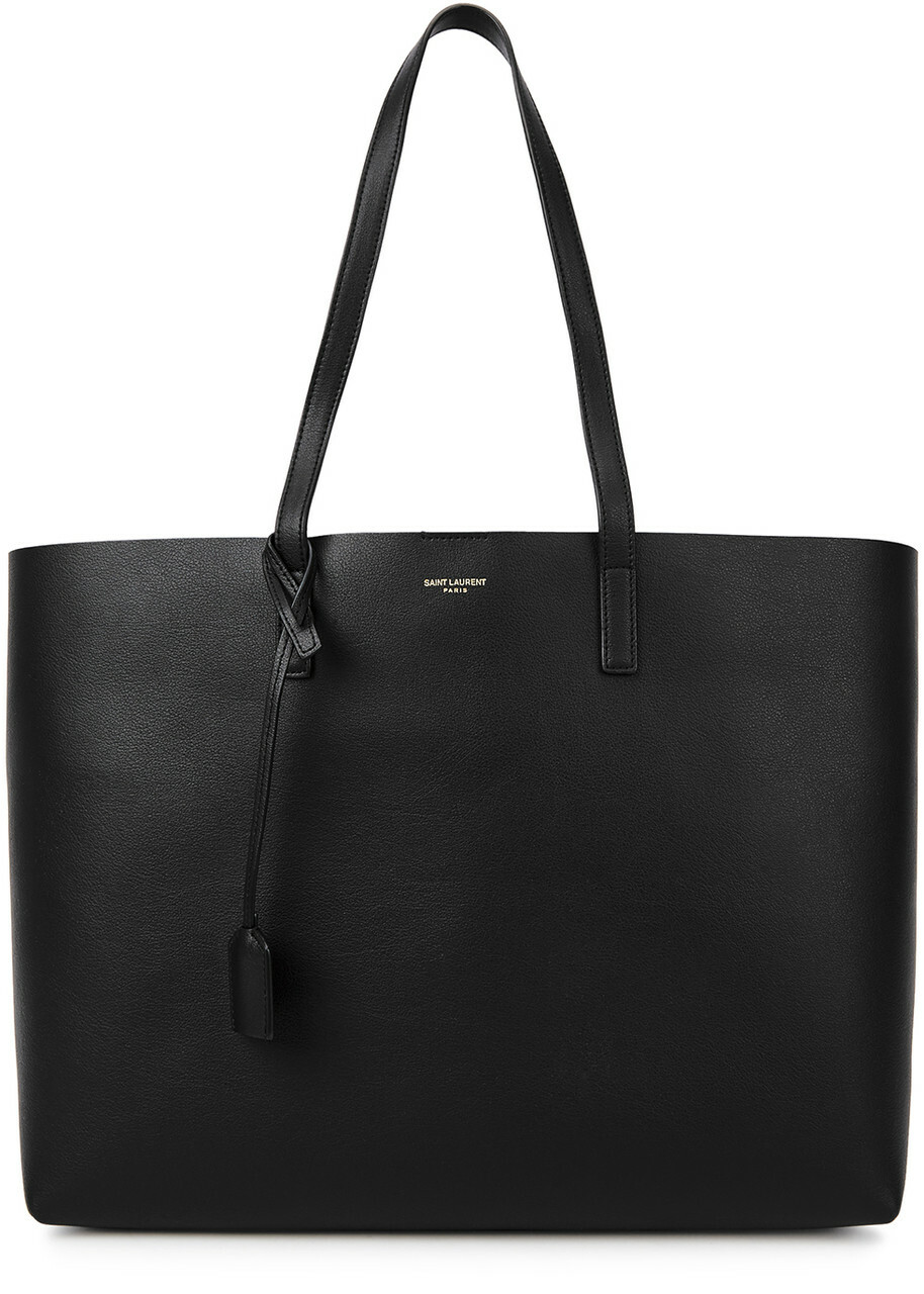 Saint Laurent East West Grained Leather Tote - Black - One Size Saint ...