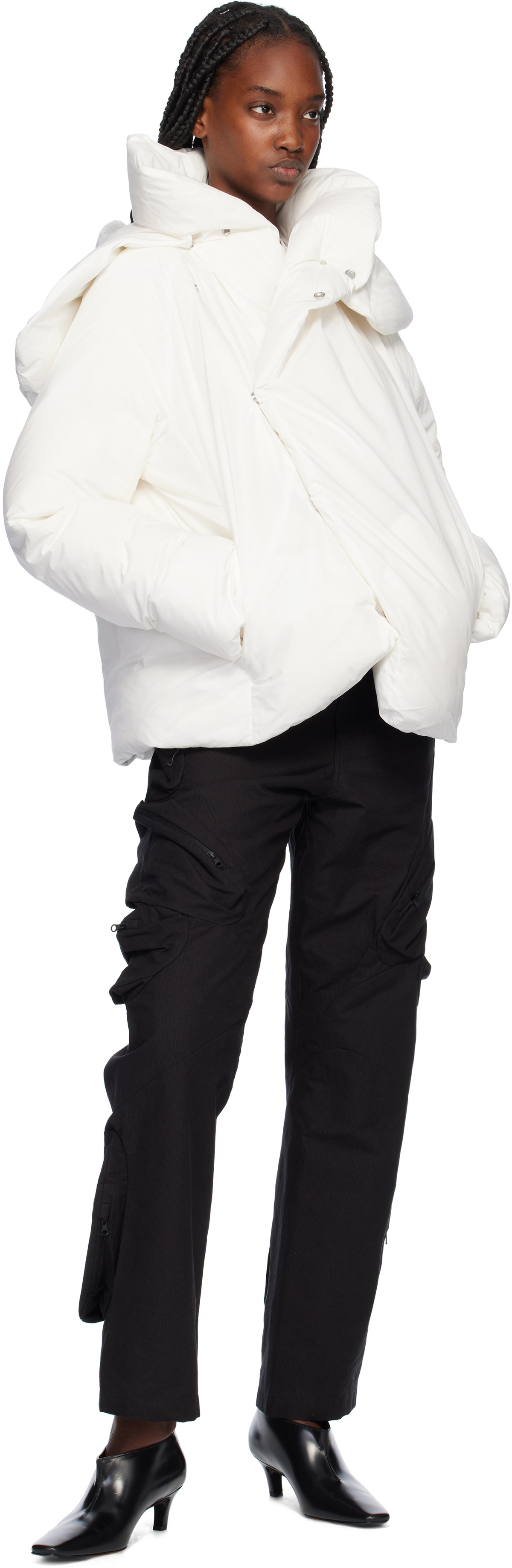 POST ARCHIVE FACTION (PAF) White 7.0 Center Down Jacket Post Archive ...
