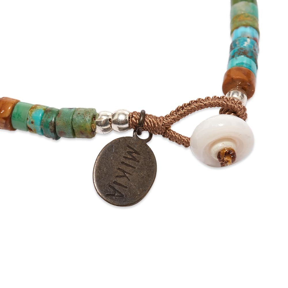 Mikia Men's Heishi Beads Bracelet in Turquoise Mix Mikia