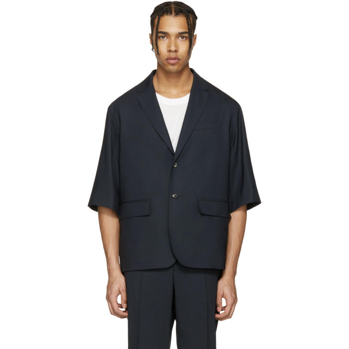 OAMC Navy Tropic 2 Button Blazer OAMC