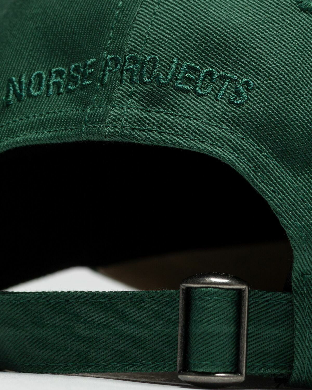 Norse Projects Chainstitch Logo Twill Cap Green Caps Norse Projects