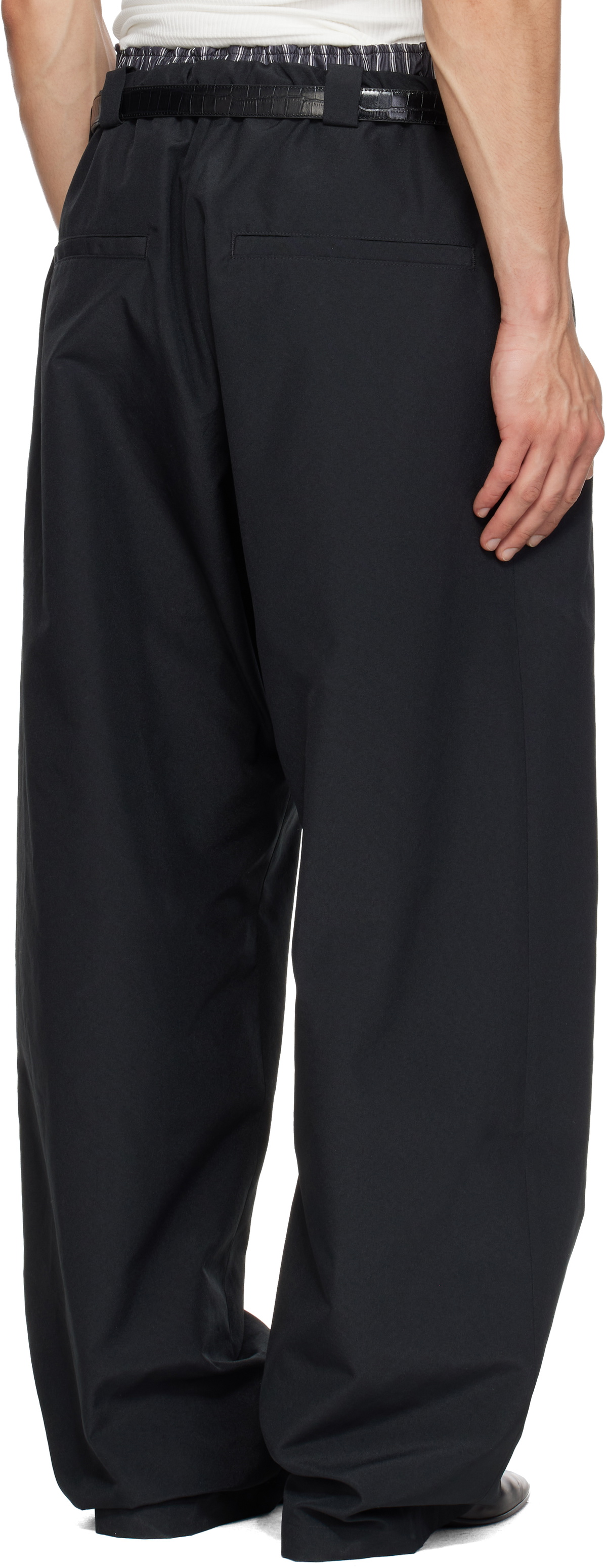 WILLY CHAVARRIA Black Toluca Trousers Willy Chavarria
