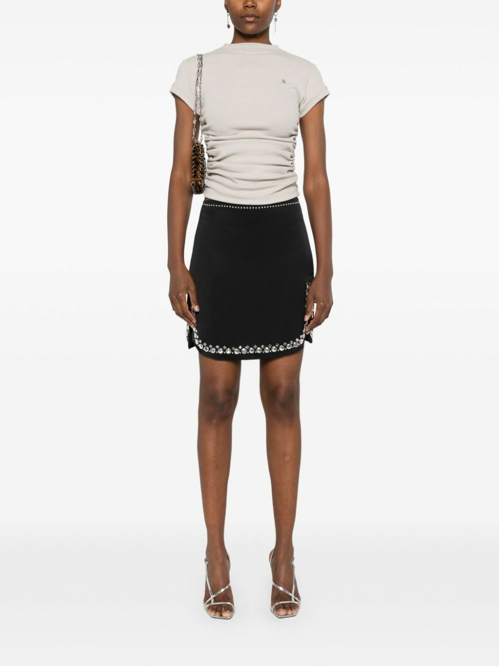 Rabanne Studded Mini Skirt Paco Rabanne