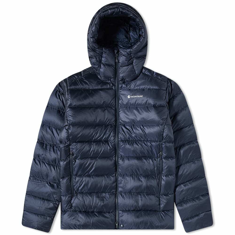 Montane Men's Anti-Freeze XPD Hooded Down Jacket in Eclipse Blue Montane