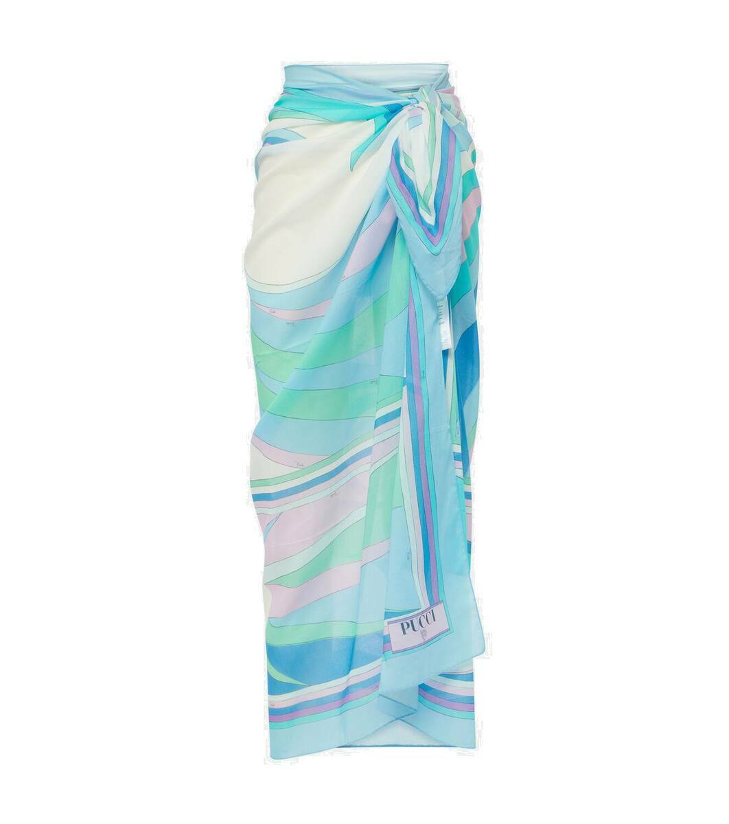 Pucci Cigni cotton beach cover-up Emilio Pucci