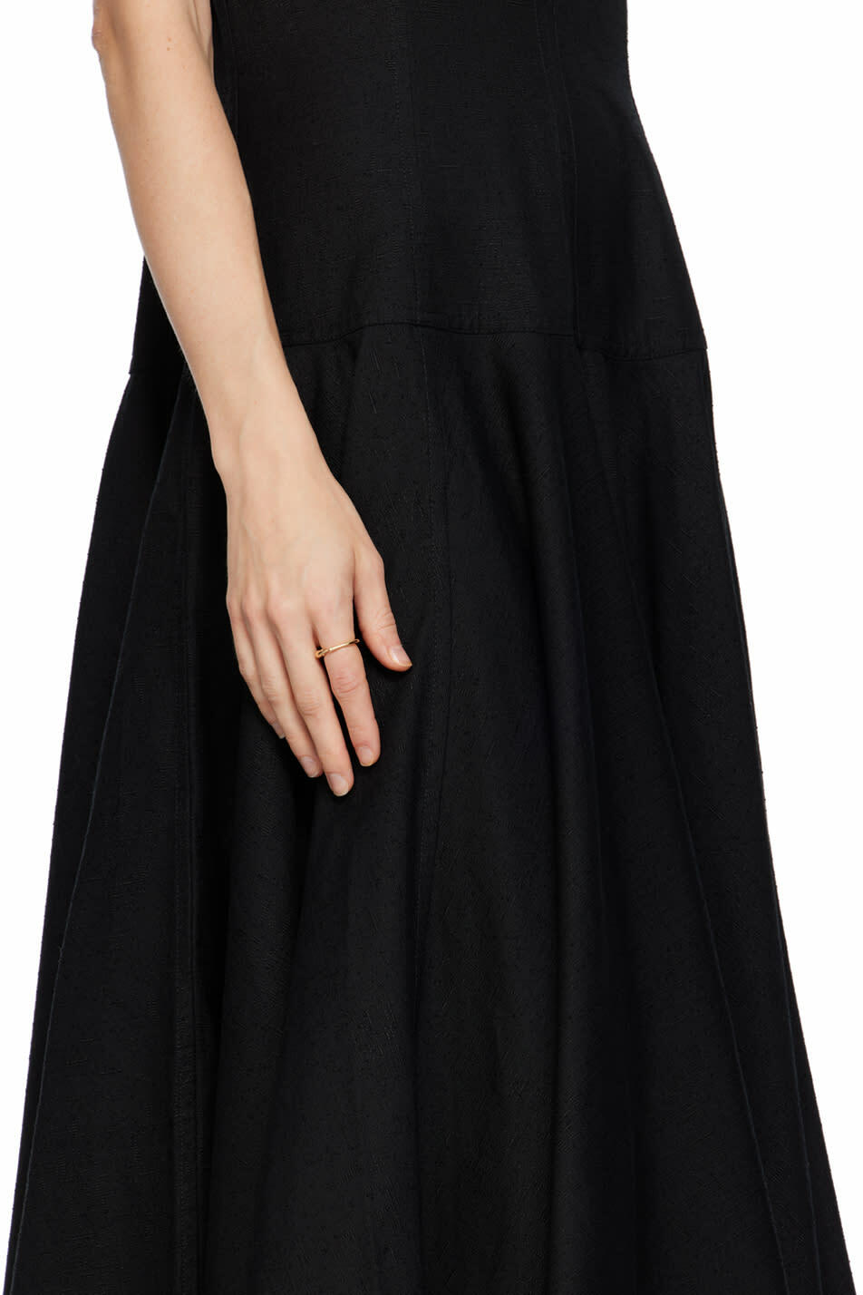 Bottega Veneta Gold Open Band Ring Bottega Veneta