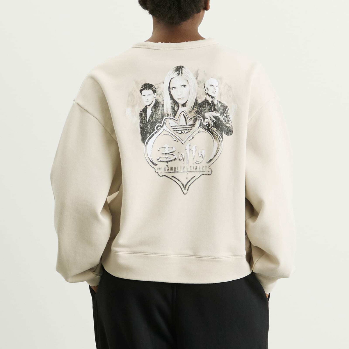 Adidas Women's Buffy Crew in Alumina adidas