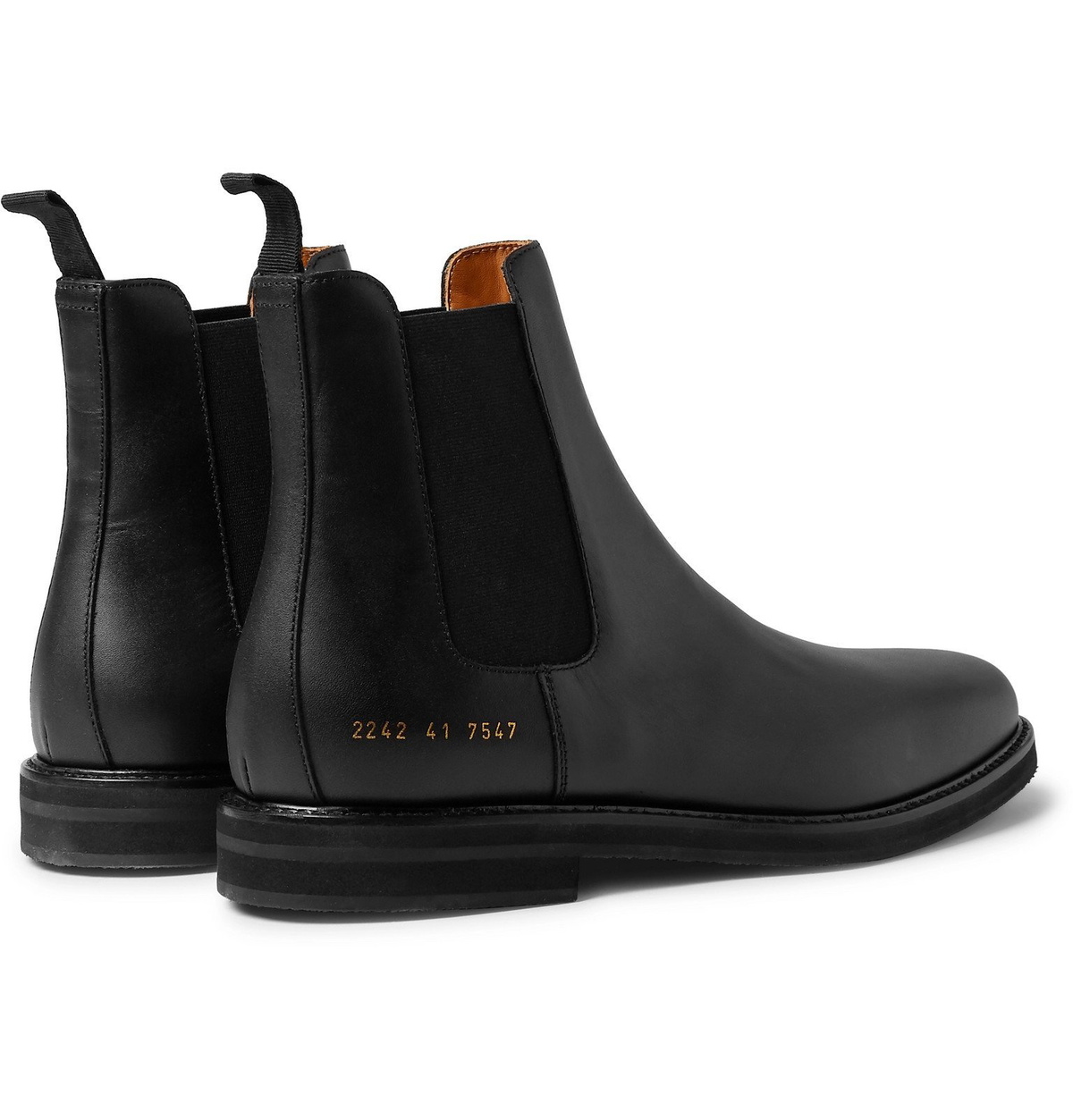 Common Projects - Leather Chelsea Boots - Black Common Projects