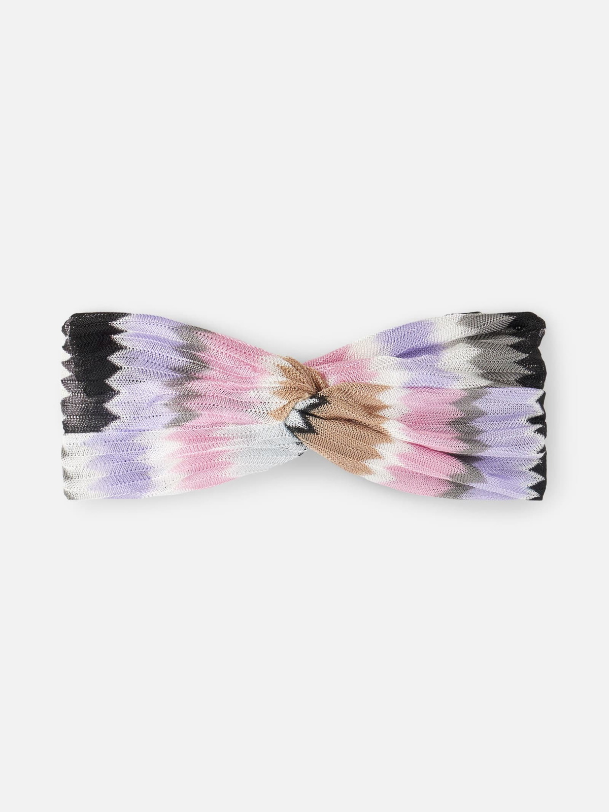 MC2 Saint Barth Woman Lilac Chevron Hairband MC2 Saint Barth