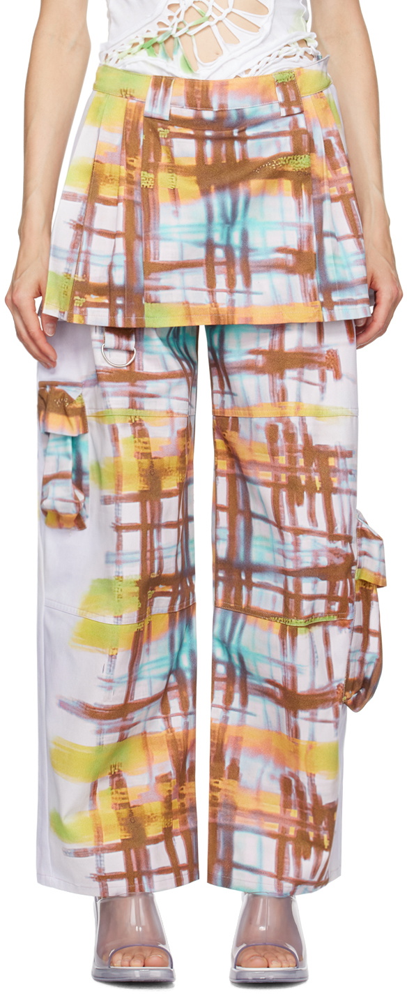 Collina Strada Multicolor Lawn Skirt Cargo Pants Collina Strada