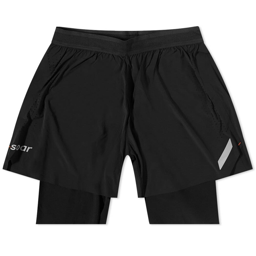 SOAR Men's Dual Run 3.0 Short in Black Soar Running