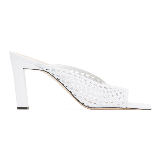 Wandler White Mesh Isa Sandals Wandler