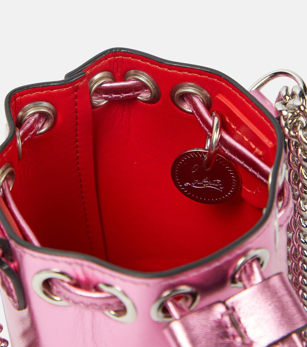 Christian Louboutin - Marie Jane Mini leather bucket bag Christian ...