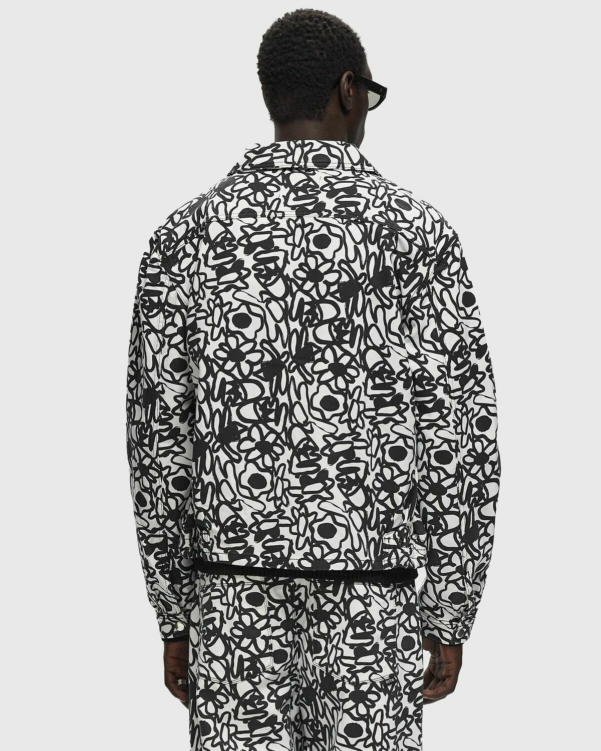 Arte Antwerp Flowers Allover Print Jacket Black/White Overshirts Arte ...