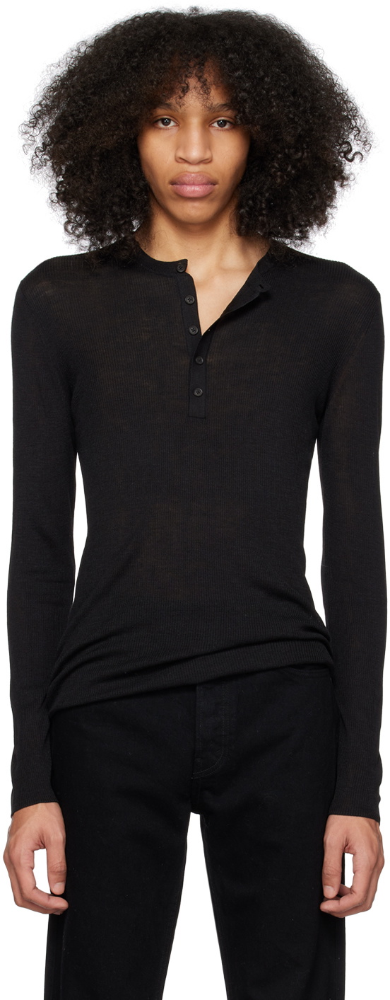 Nili Lotan Black Genero Henley Nili Lotan