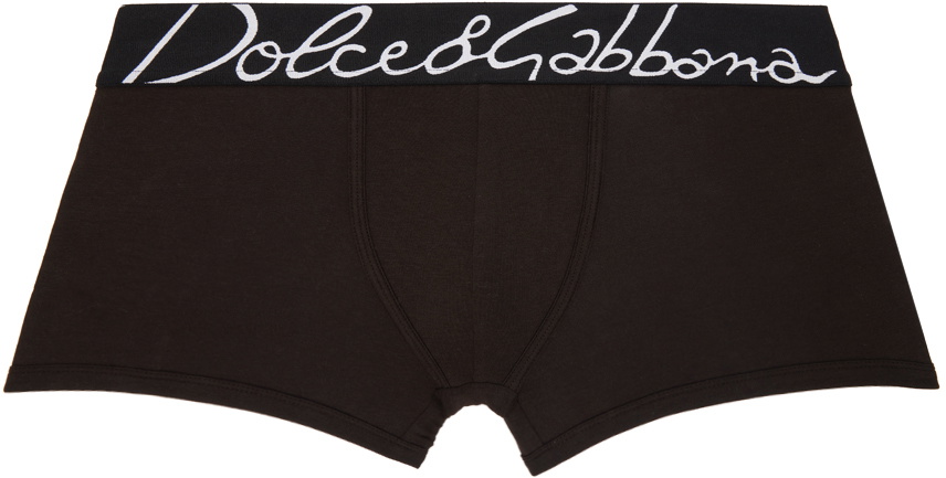 Dolce&Gabbana Brown Regular-Fit Boxers Dolce & Gabbana