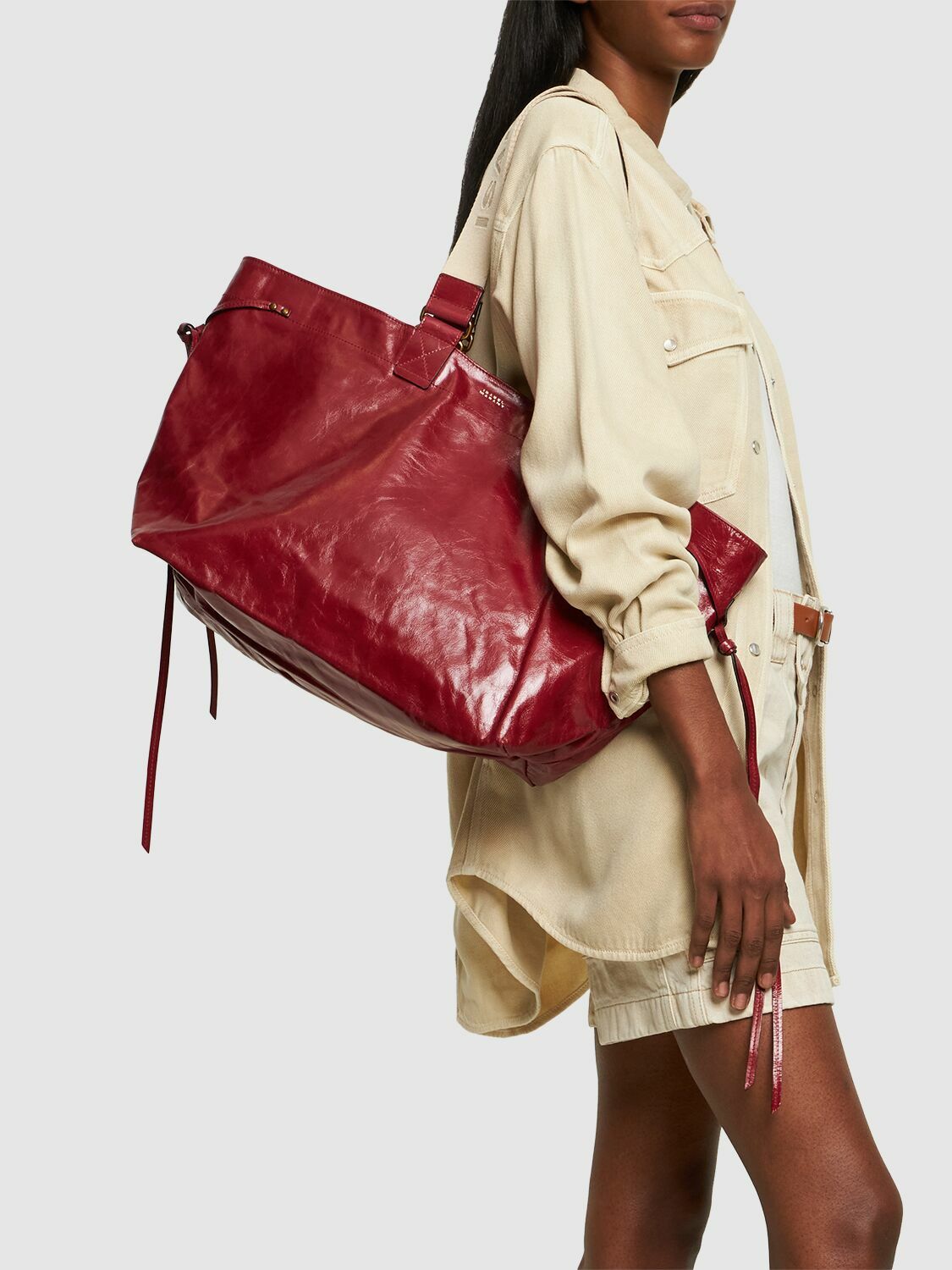 ISABEL MARANT Wardy Leather Tote Bag Isabel Marant
