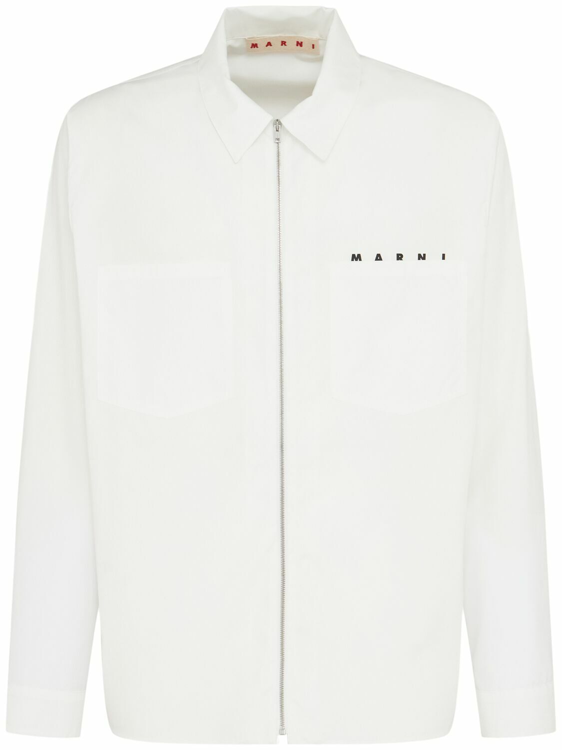 MARNI Marni Logo Boxy Fit Cotton Shirt Marni