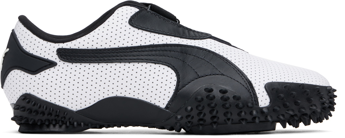PUMA White & Black Mostro Perforated Sneakers Puma