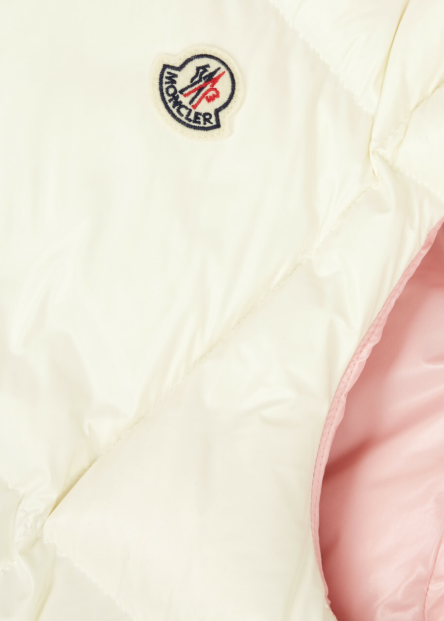 Moncler Luzule Quilted Shell Gilet White Moncler