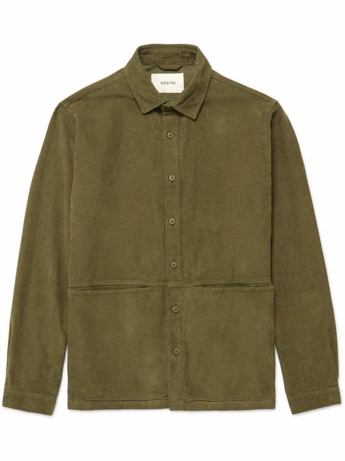 Kestin - Armdale Waffle-Knit Cotton Chore Jacket - Green Kestin Hare