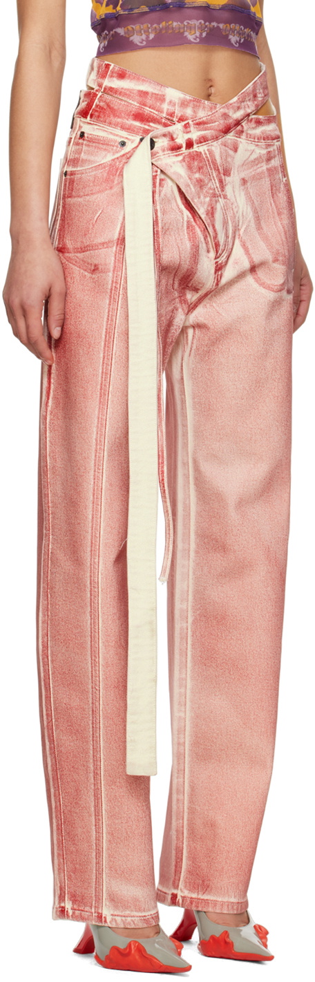 Ottolinger SSENSE Exclusive Red Jeans Ottolinger